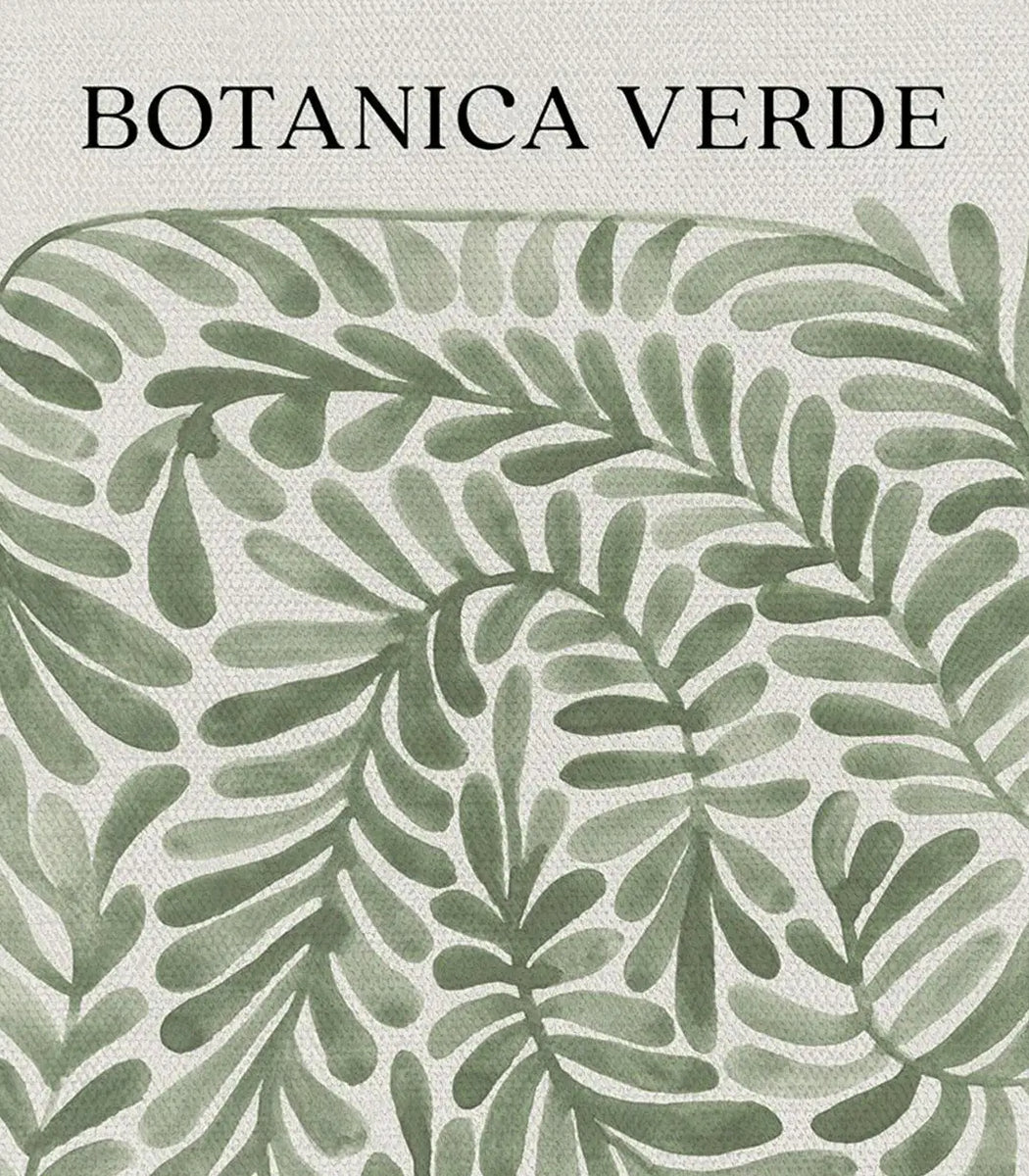 Tableau Botanical Art Maroc | Feuillages Verts — Massinart.ma