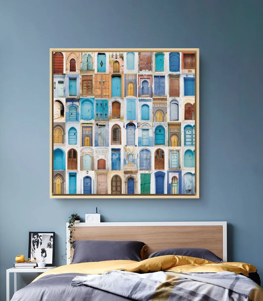 Tableau Portes Marocaines Maroc | Moroccan Doors — Massinart.ma