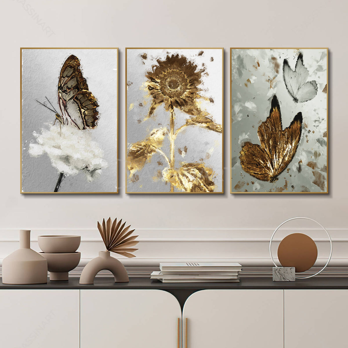 Tableau décoratif Rebirth - Décoration triptyque – Massinart.ma