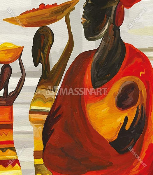Tableaux décoratifs - African Tribal Women - Tableau sur toile ...