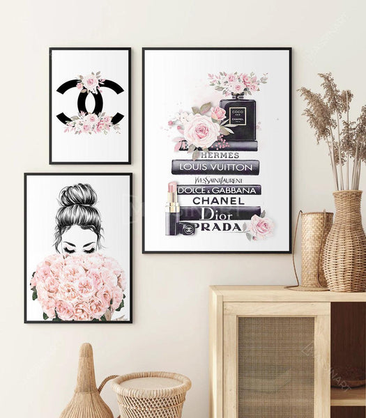 Tableaux décoratifs - Tableau décoratif Fashion Luxury - Triptyque ...